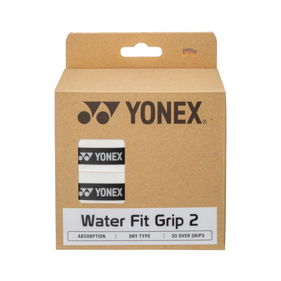 YONEX Water Fit Grip 2 (30 Wraps) – White | Gem Sports