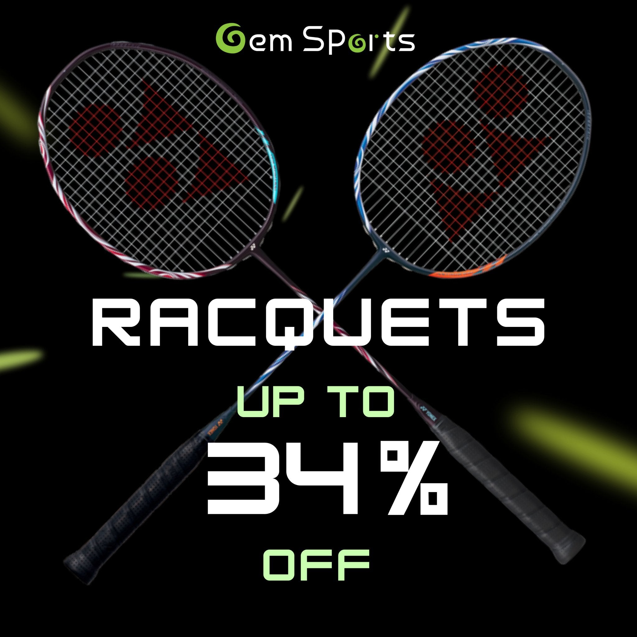 Racquets Black Friday Sale | Badminton, Tennis, Pickleball – Gem Sports