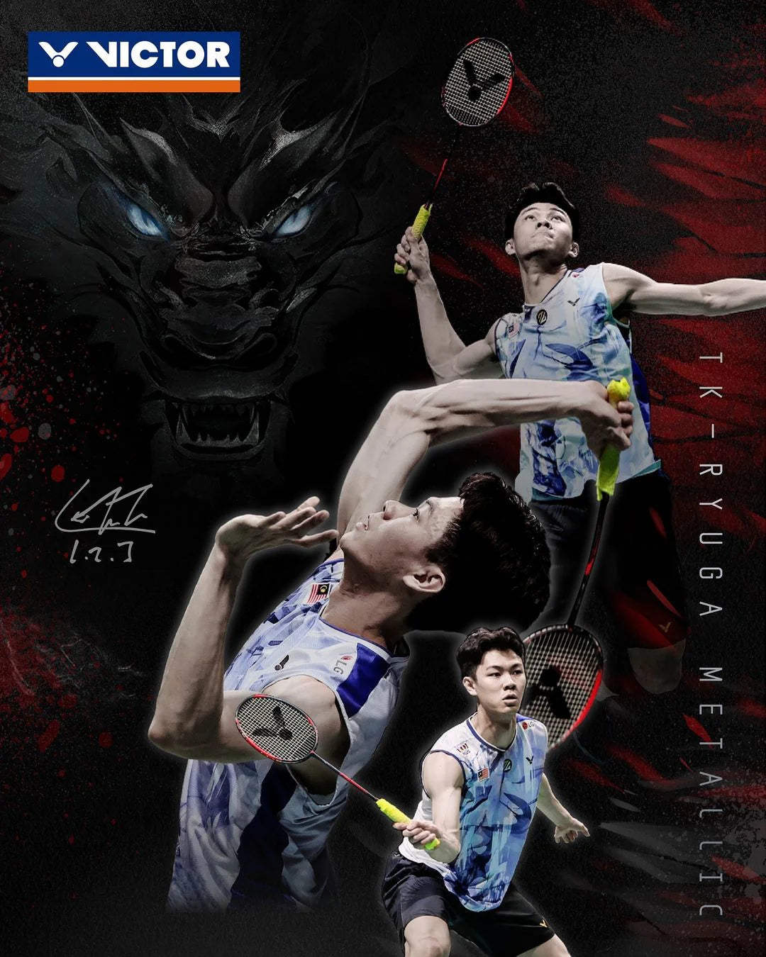 VICTOR Thruster RYUGA METALLIC Badminton Racquet – Gem Sports