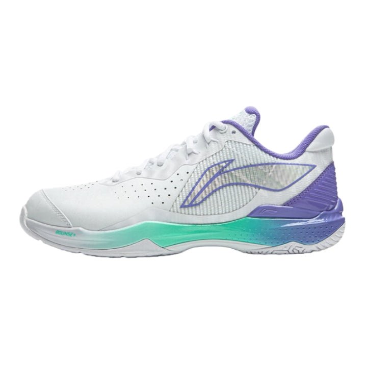 LI-NING Thunder New AYZU015-1 Badminton Shoes - White/Purple – Gem Sports