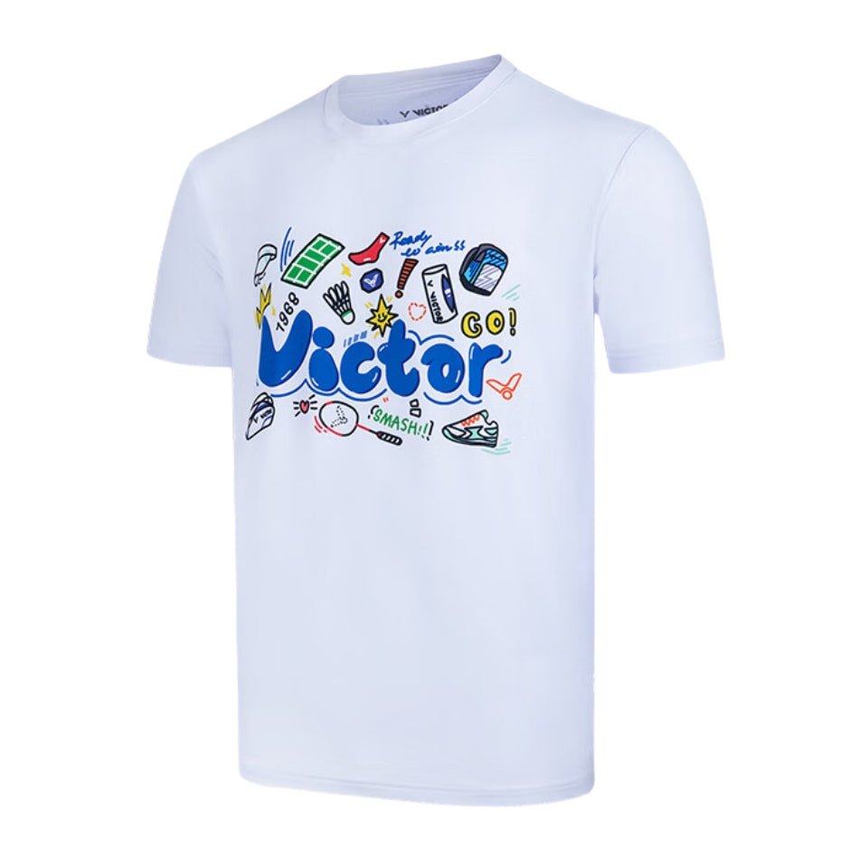 VICTOR T-50032 Training T-Shirt White | 2025 Unisex Sportswear – Gem Sports