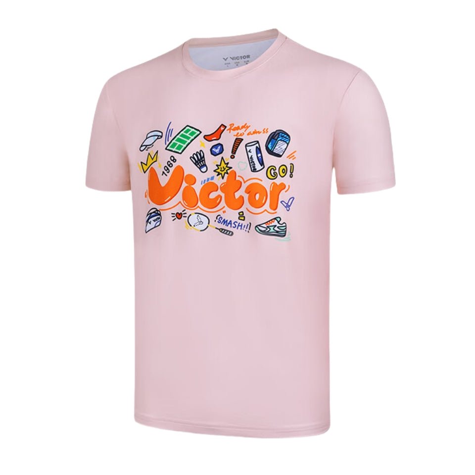 VICTOR T-50032 Training T-Shirt Pink | 2025 Unisex Sportswear – Gem Sports