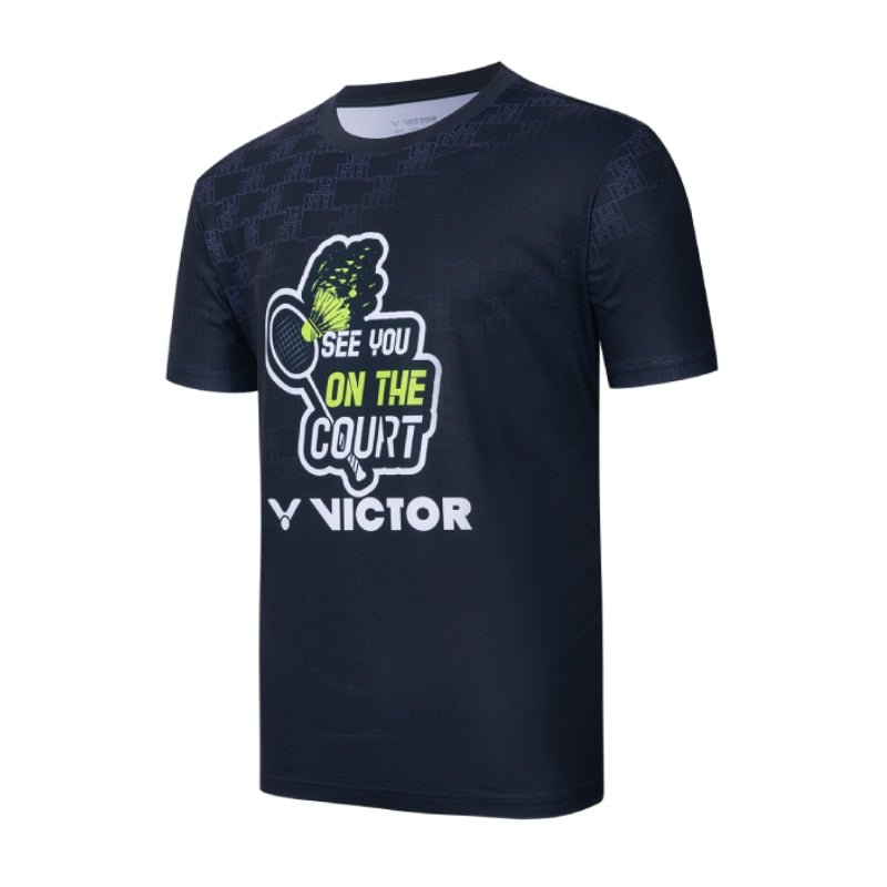 VICTOR Badminton T-Shirt T-45016 Black Unisex | Sports – Gem Sports