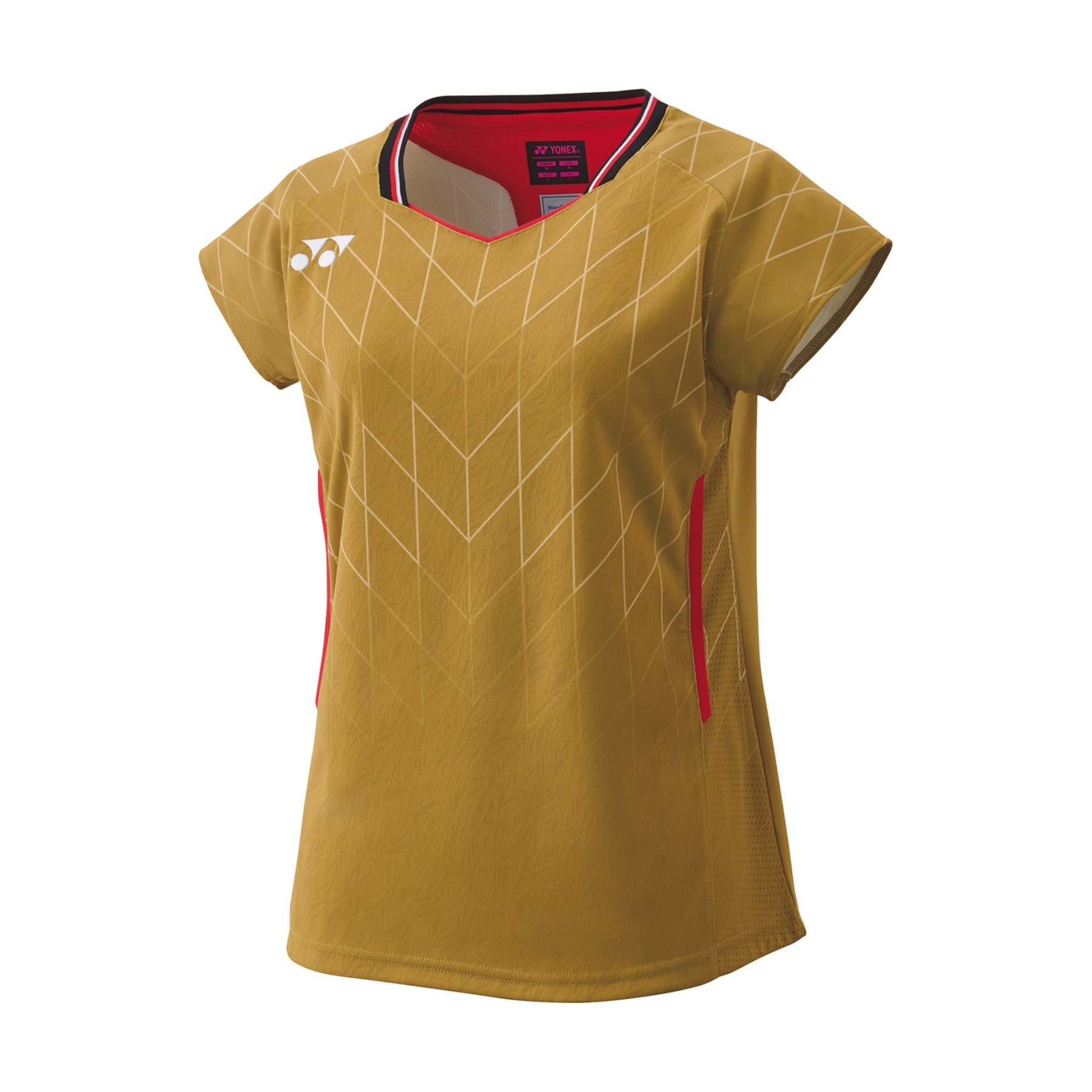 Yonex 2025 Japan Team Women’s Crew Shirt – Gold | Gem Sports