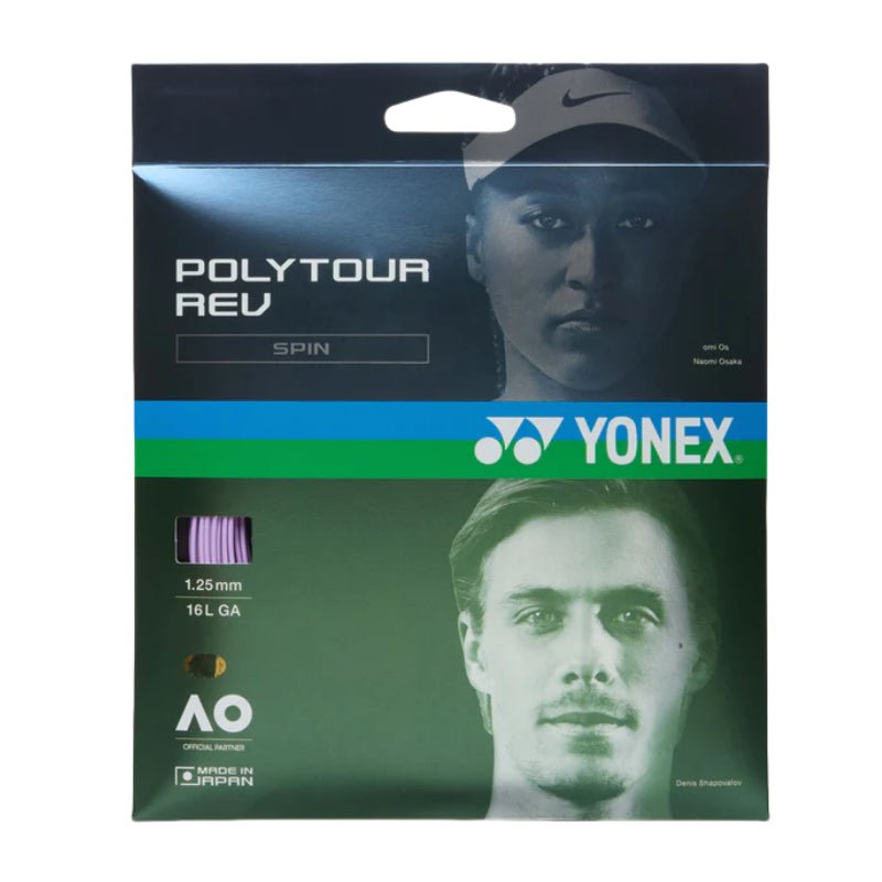 YONEX Poly Tour Rev 16L Tennis String 1.25mm Purple | Gem Sports