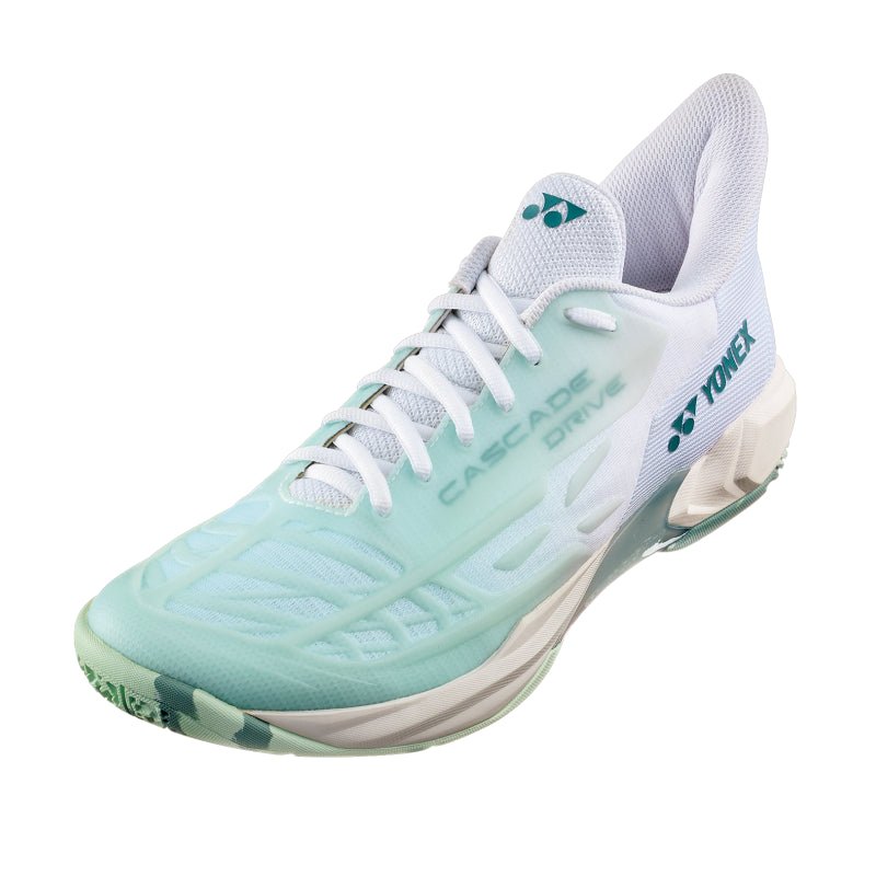 YONEX Cascade Drive White/Green Badminton Shoes | Gem Sports