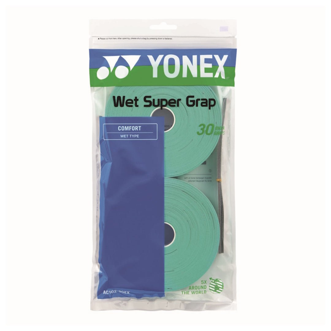 YONEX AC102EX-30 Wet Super Grip (30 Wraps) - Green | Gem Sports