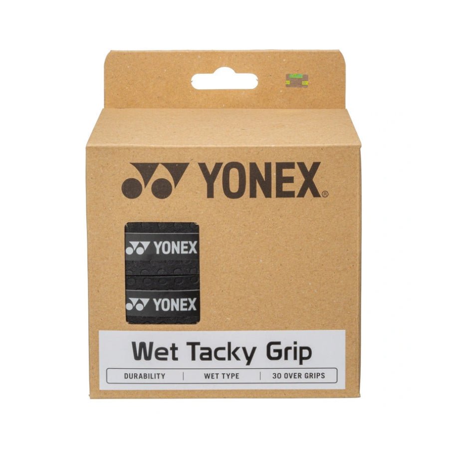 YONEX AC154-30 Wet Tacky Grip (30 Wraps) – Black | Gem Sports